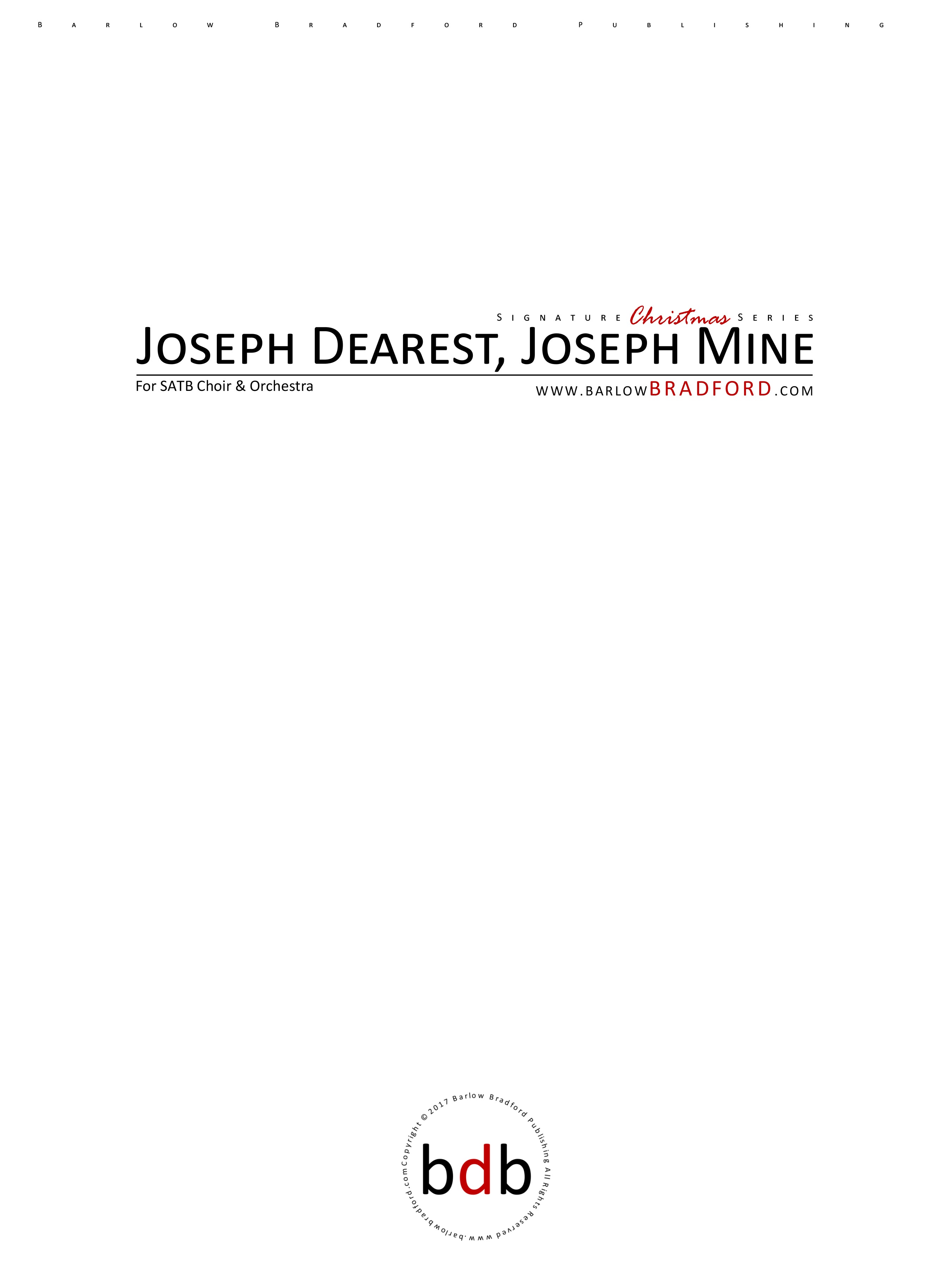 Joseph Dearest, Joseph Mine – Barlow Bradford Publishing