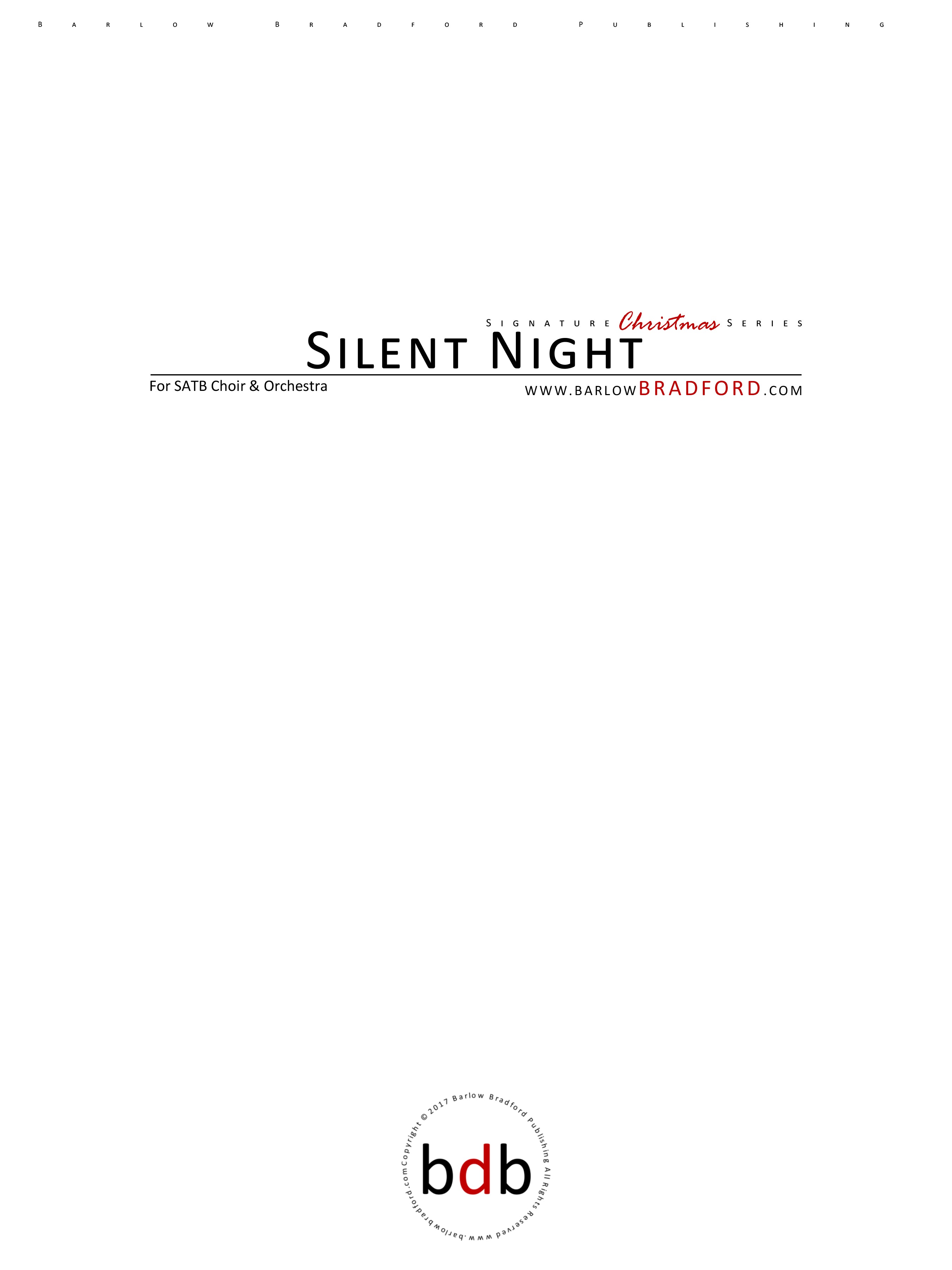 Silent Night - arr. B. Bradford – Barlow Bradford Publishing