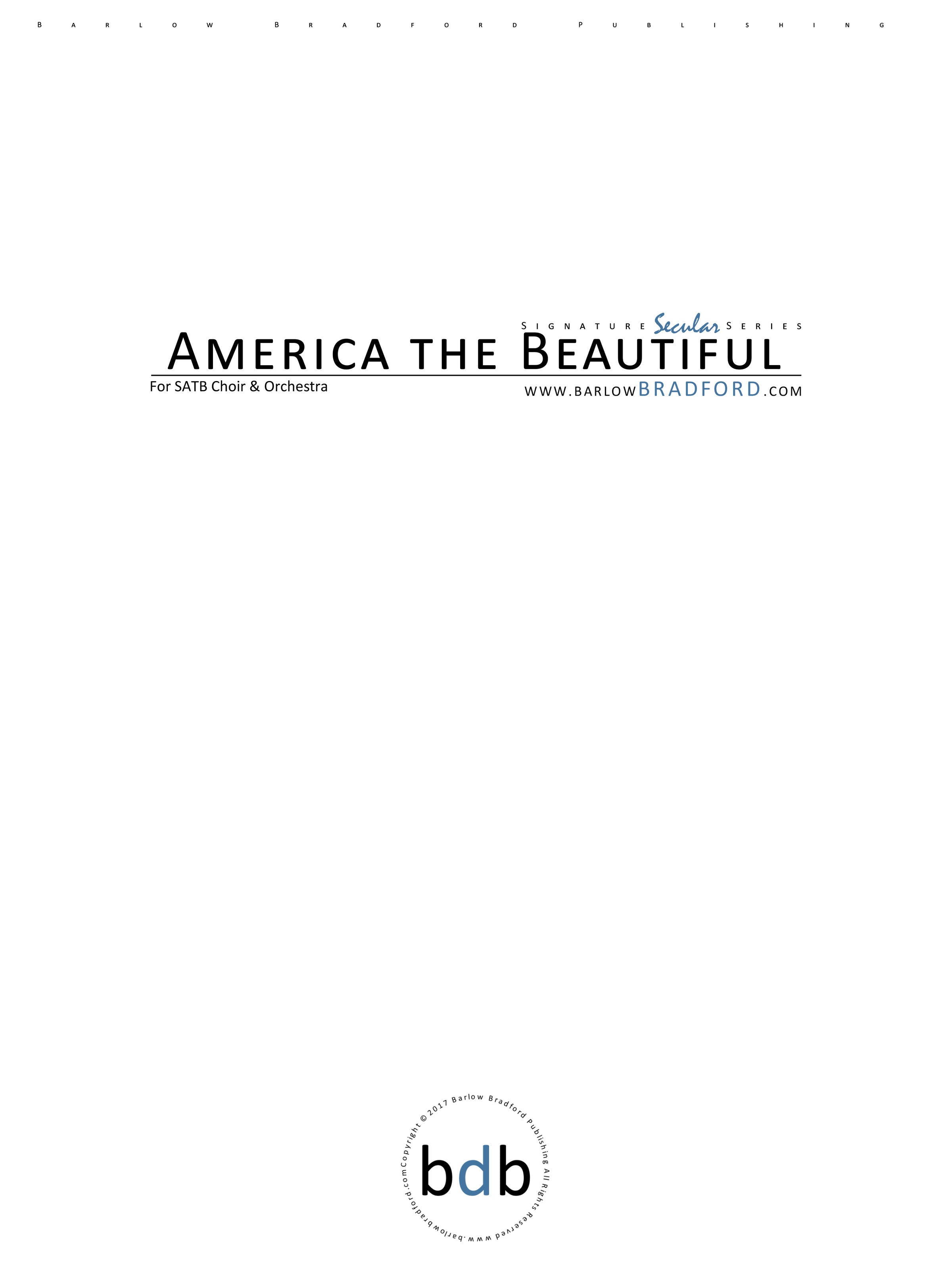 America the Beautiful – Barlow Bradford Publishing