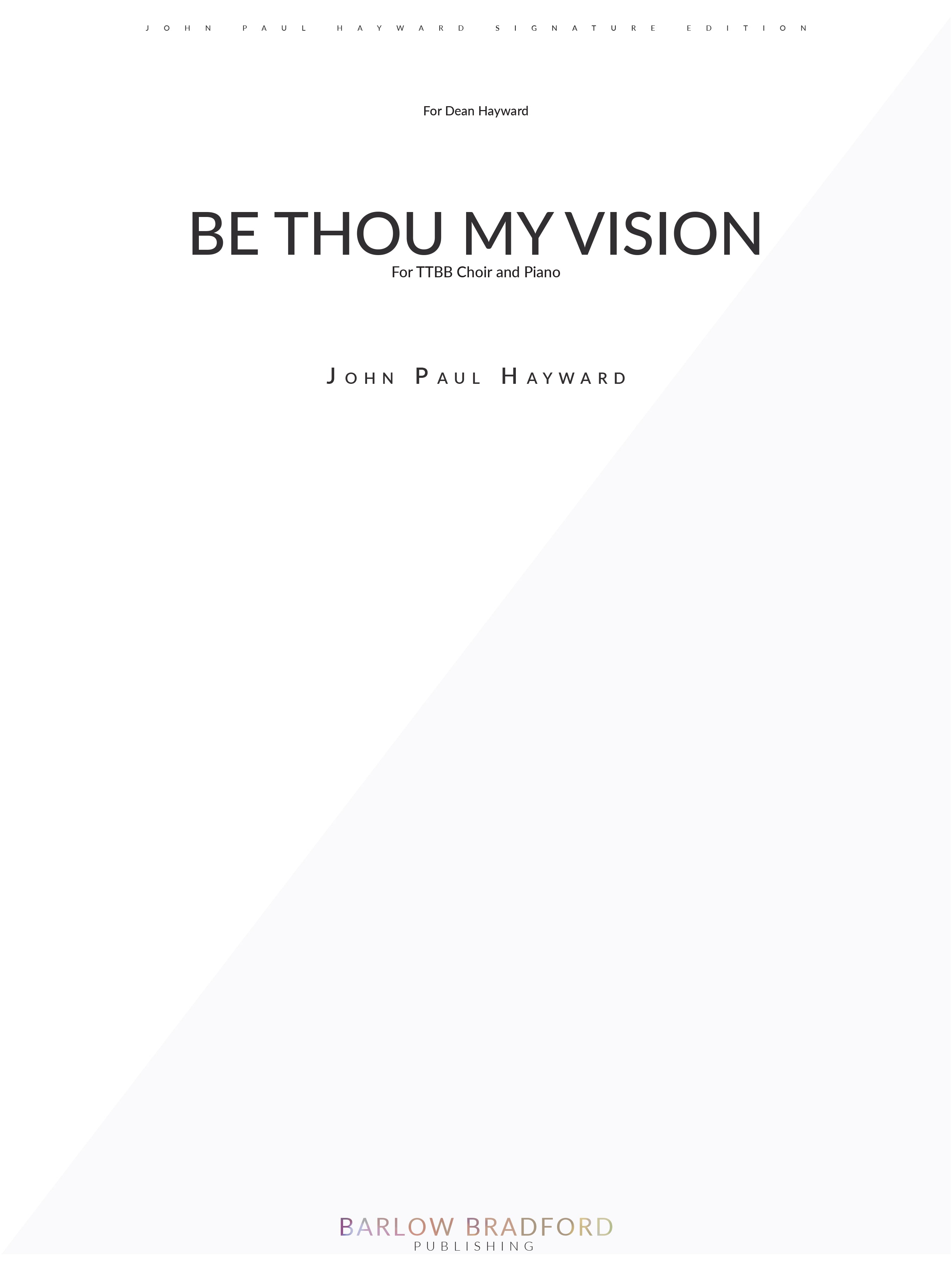Be Thou My Vision – Barlow Bradford Publishing