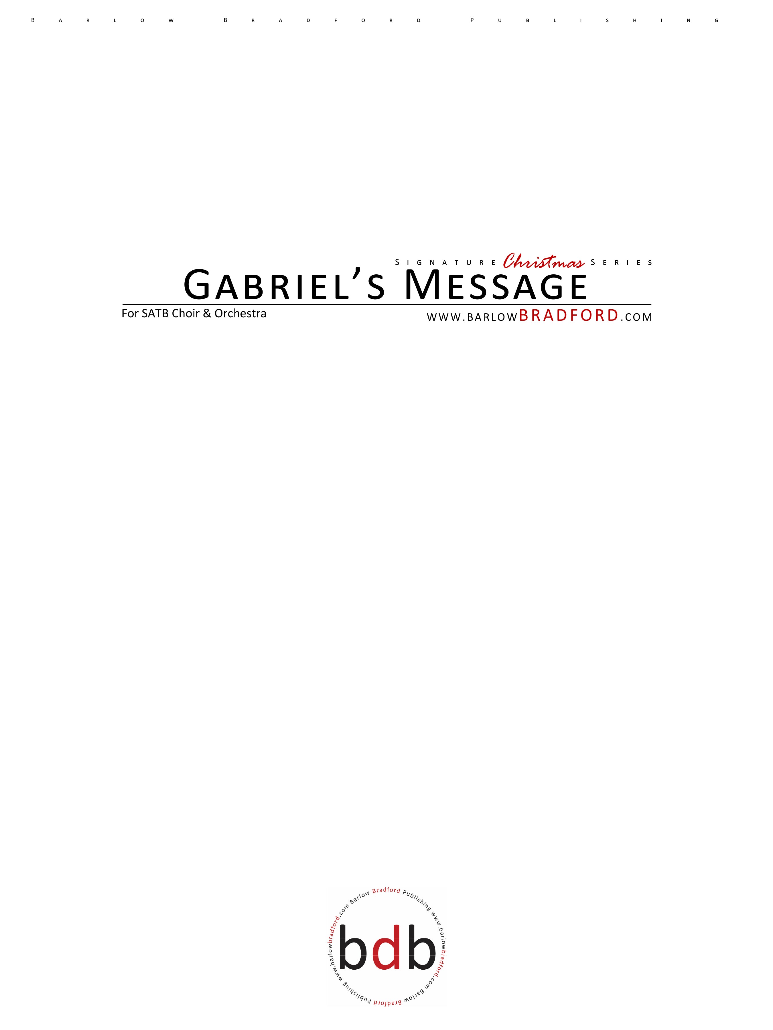 Gabriel's Message – Barlow Bradford Publishing